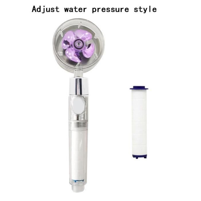 POMMEAU DE DOUCHE,A-Adjustable-purple--Pommeau de douche universel, turbocompressé, buse de ...