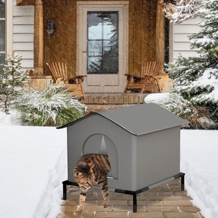 Niche d'extérieur pour chat Résistante aux intempéries - Cdiscount ...