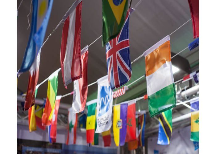 Football Coupe Du Monde Em Chane De Drapeaux Chane De Fanions Drapeaux ...