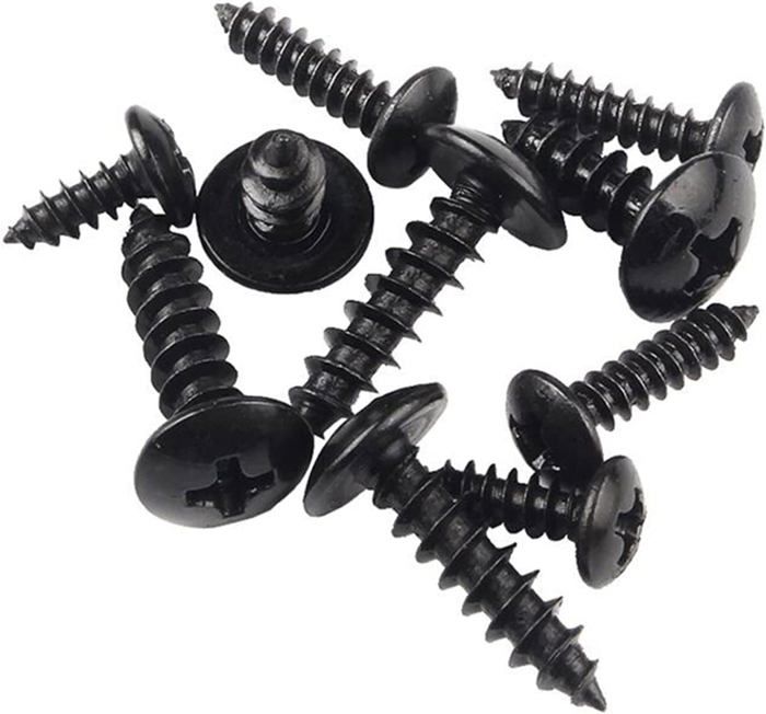M3 x 20mm 100 Pcs Acier Carbone Tête ronde Vis à bois Cruciformes Tête ...