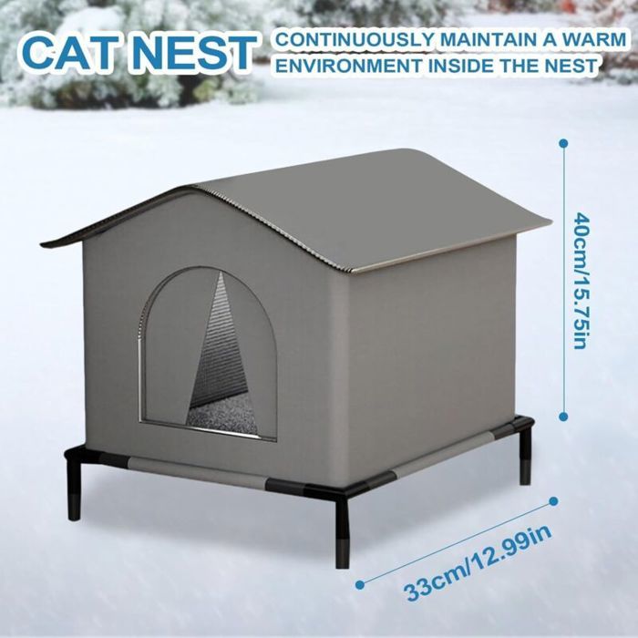 Niche d'extérieur pour chat Résistante aux intempéries - Cdiscount ...