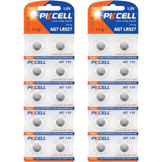 Piles Alcaline - Pile Montre Ag7 Lr927 Sr927wpiles Bouton ...
