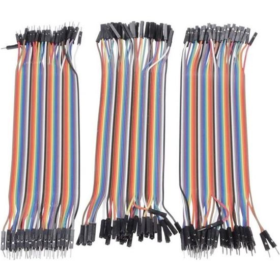 Alimentation Labo Lot De 40 Câbles Dupont 20cm Mâle/Femelle - Pour ...