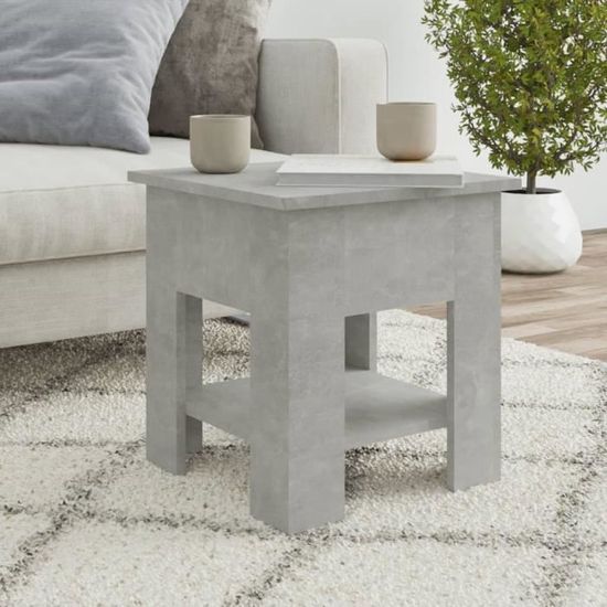 MAG Table basse Gris béton 40x40x42 cm Bois d'ingénierie 7686514692028 ...