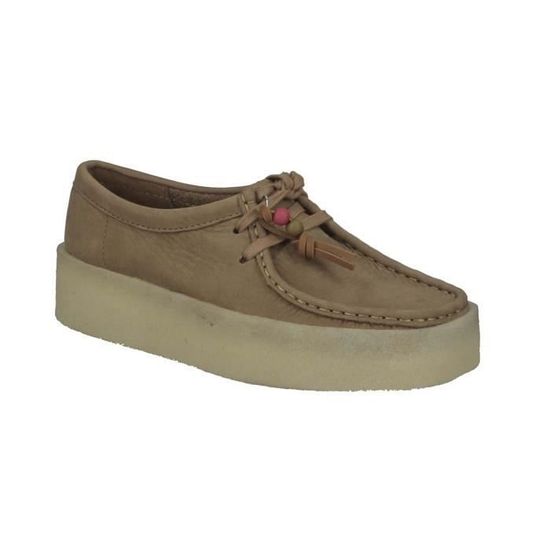 Chaussures dames - Clarks Originals - Wallabee Cup - Nubuck brun clair ...