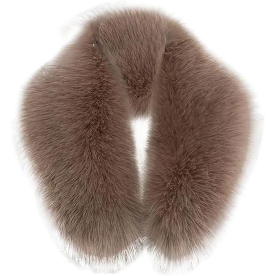 Fausse Fourrure Écharpe Col Moelleux Châle Cache-Cou Femmes Hiver ...