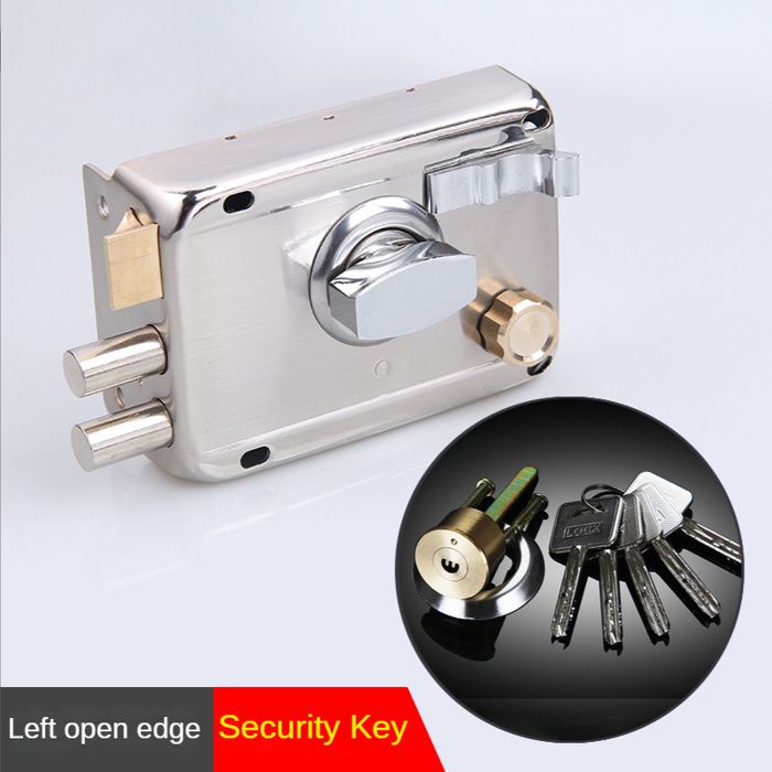 Serrures de porte extérieures en fer,sécurité antivol,serrure d ...