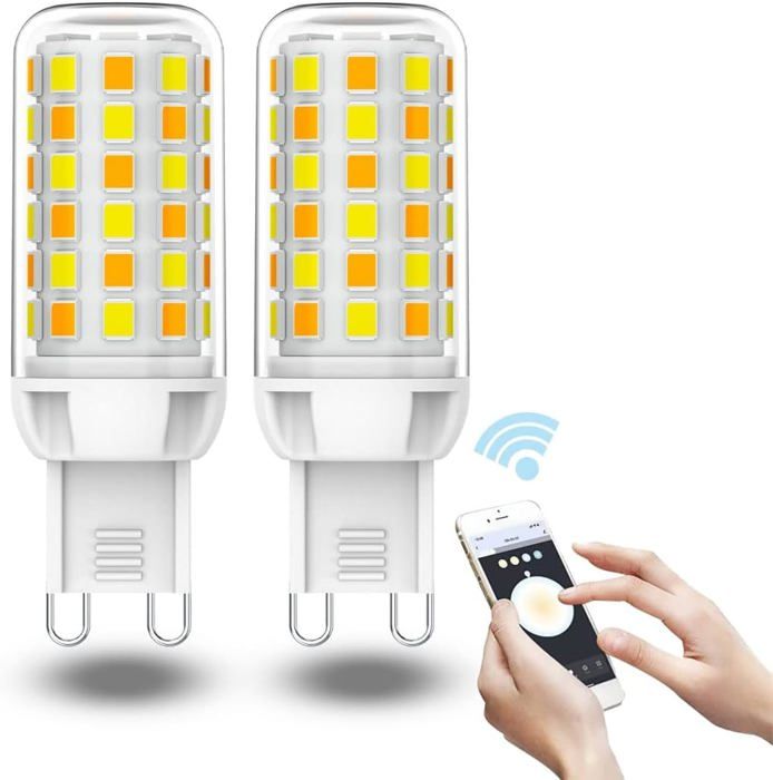 Clear Clear Ampoule G9 LED Intelligente, LumièRes G9 3W 320LM Dimmable ...