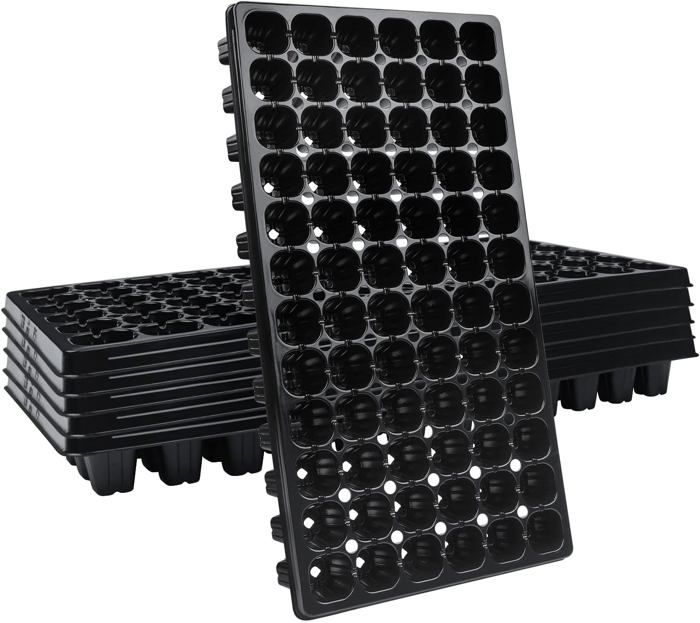 Lot de 6 plateaux à semis à 72 cellules, plateau de germination en ...