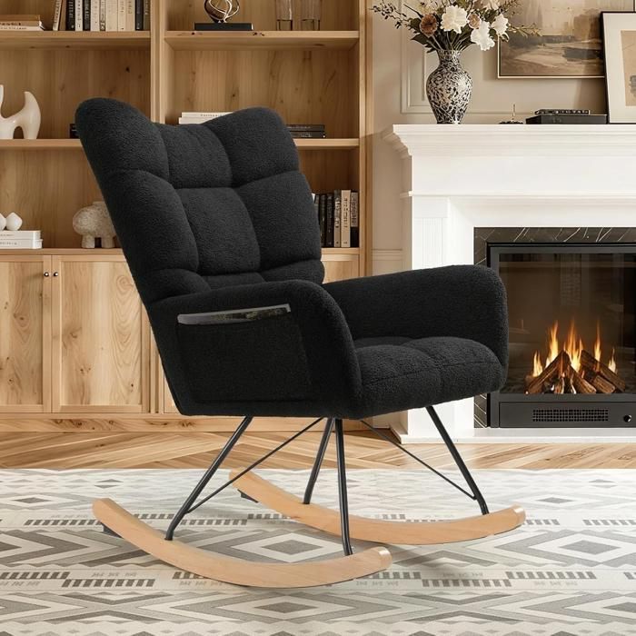 Fauteuil à Bascule, Rocking Chair, Fauteuil Allaitement, Chaise à ...