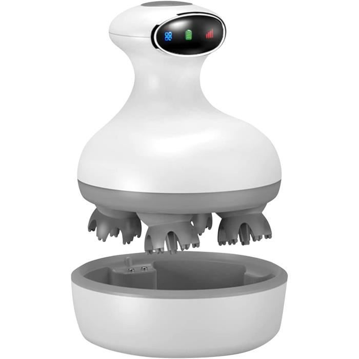 Masseur Électrique pour cuir Chevelu avec 4 Brosses Appareil de Massage ...