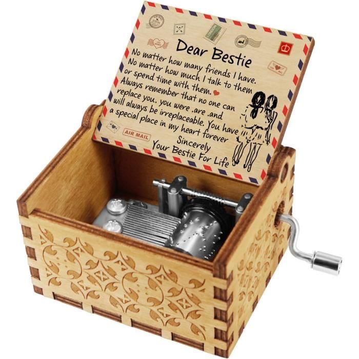 Boîte À Musique Bois Avec Chansons Et Chansons En Acier Inoxydable Par ...