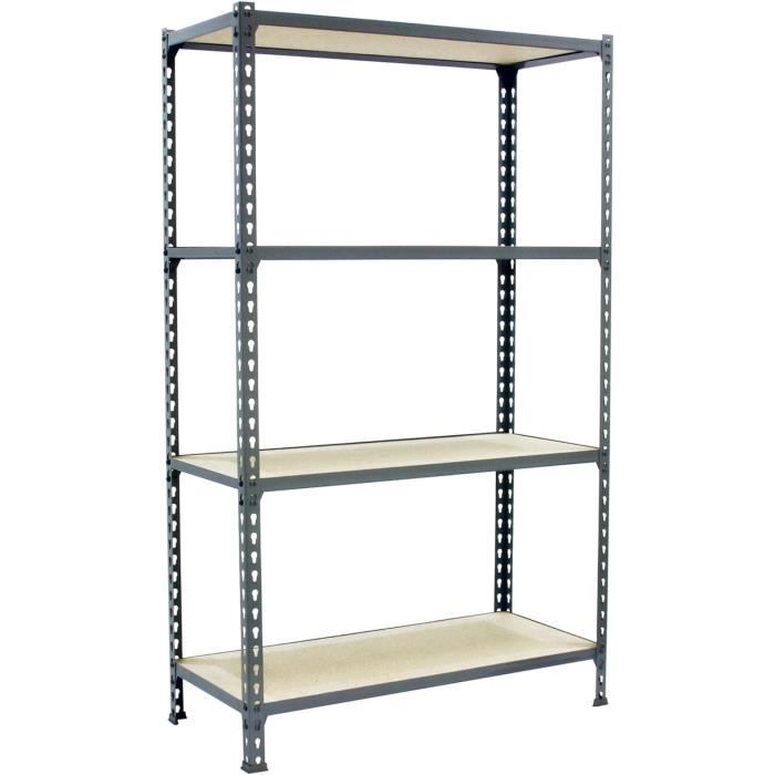 Etagère Métallique Sans Vis Kit Maderclick Mini 4-400 1500 Galva-Bois[n748] - Cdiscount Maison