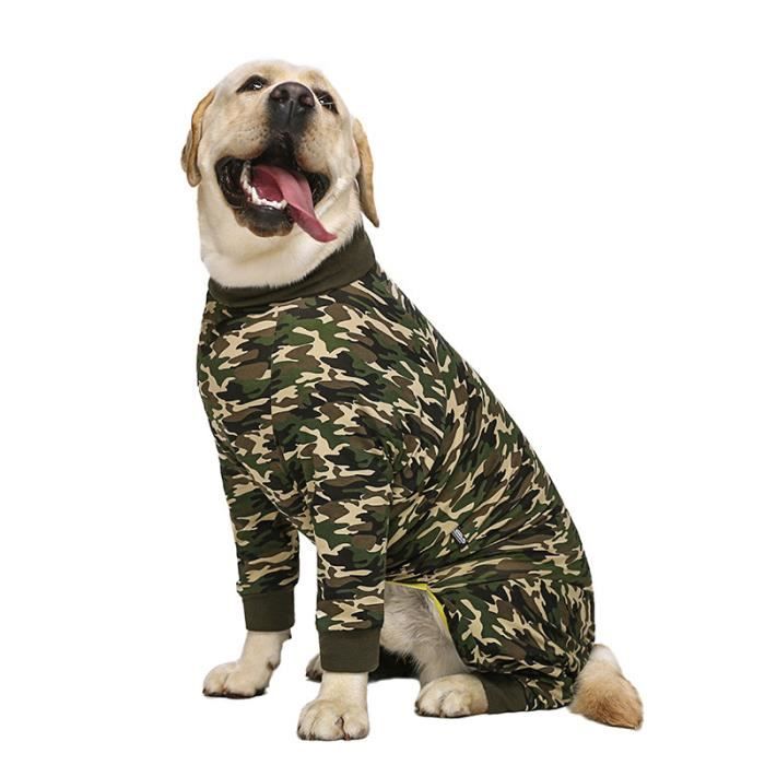 Pyjama Camouflage pour chiens,combinaison légère pour chiens de taille ...