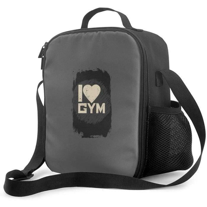 KEROTA Grunge and Retro,I Love Gym Sac à lunch isothermeLeakproof Flat ...