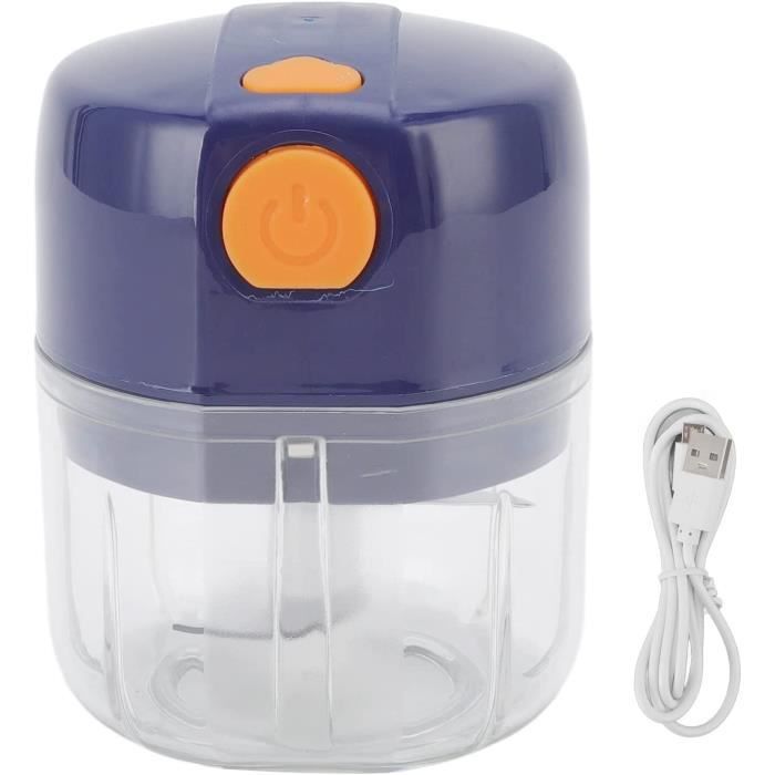 Mini Hachoir à Ail électrique, Hachoir à Ail électrique Portable Bleu 3 ...