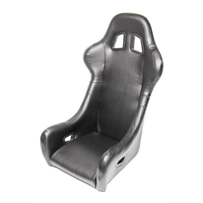 Siege baquet sport Tuning Art - noir, simili cuir, Siege baquet fixe ...