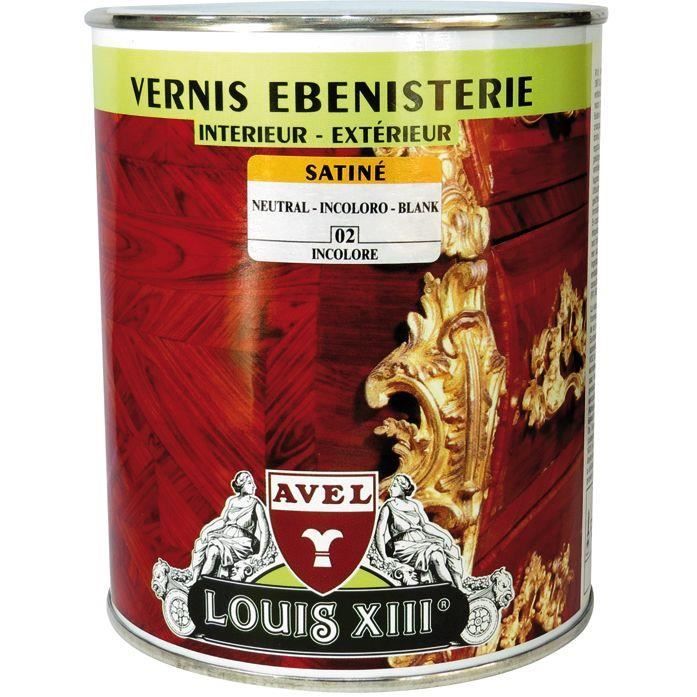 Vernis bois satiné - LOUIS III - 1 L - Intérieur/Extérieur - Résines ...