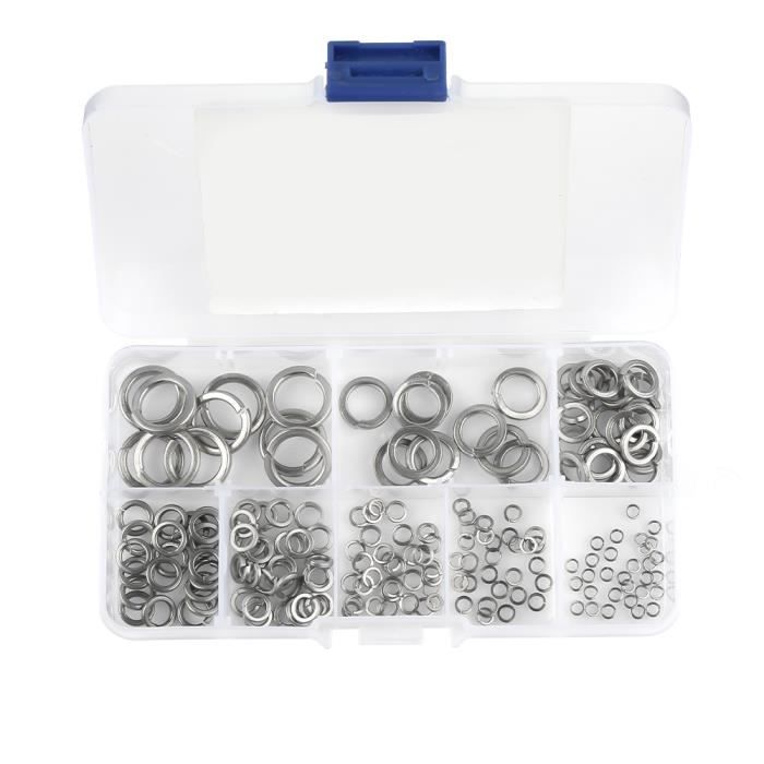 Rondelle En Acier Ss304 Kit D'Assortiment De Rondelles À Ressort M2-M10 ...