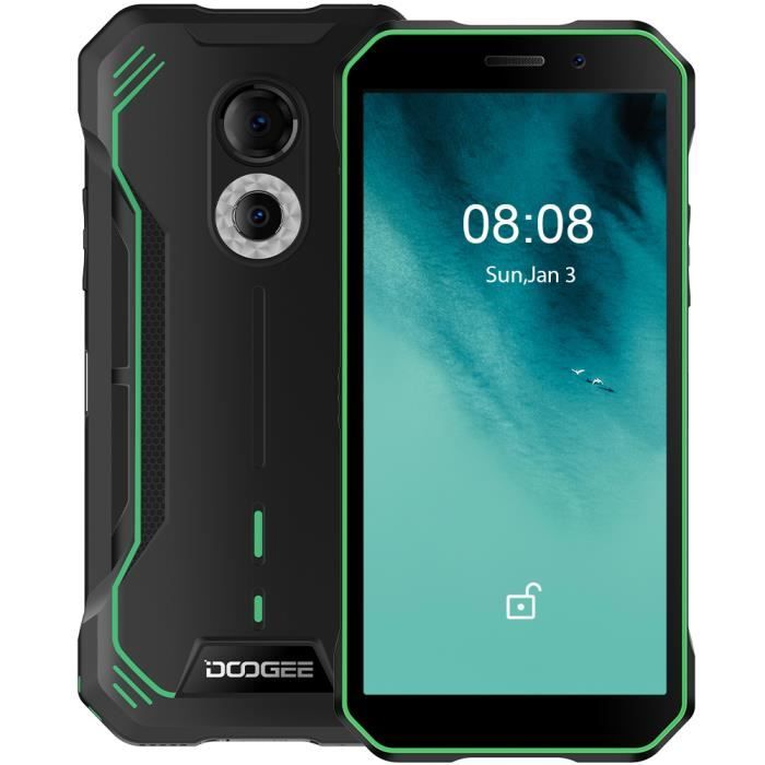 DOOGEE S51 Robuste Smartphone 4Go 64Go IP68 Étanche 5180mAh Batterie ...