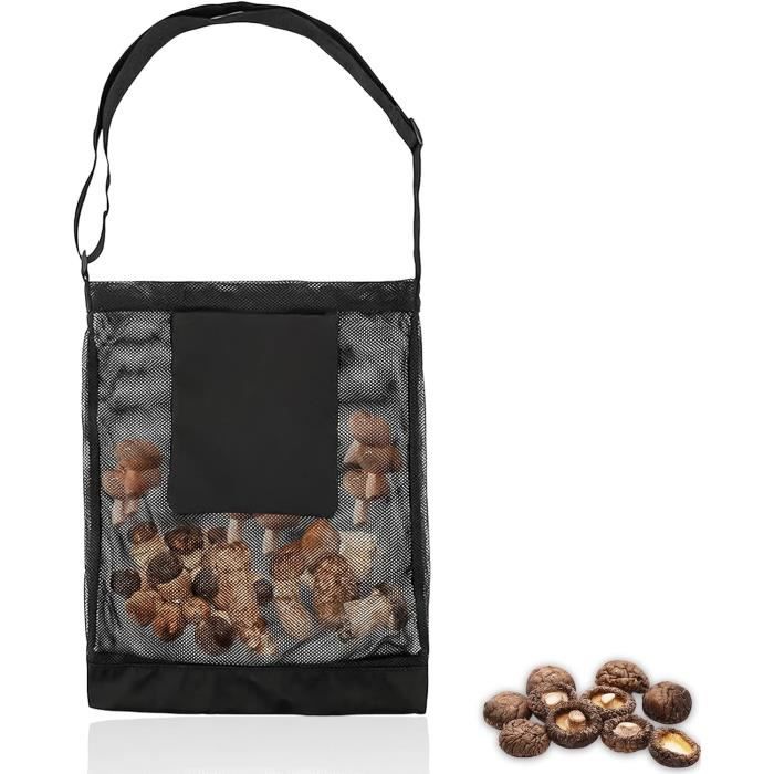 Sac En Filet Noir Pour Champignons, Sac Banane Pliable Pour La Chasse ...