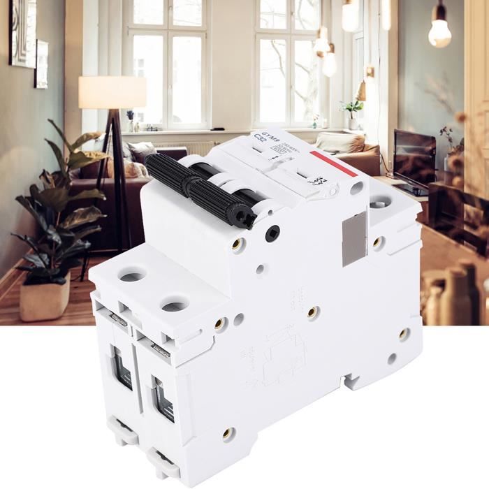 Disjoncteur miniature - EJ.LIFE - GYM9 - 2P - 16/25/32A - Protection contre surcharges et courts ...