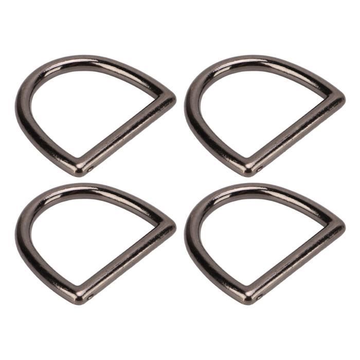 EJ.life boucle en forme de D 120 Pcs Métal D Anneaux Polyvalent En ...