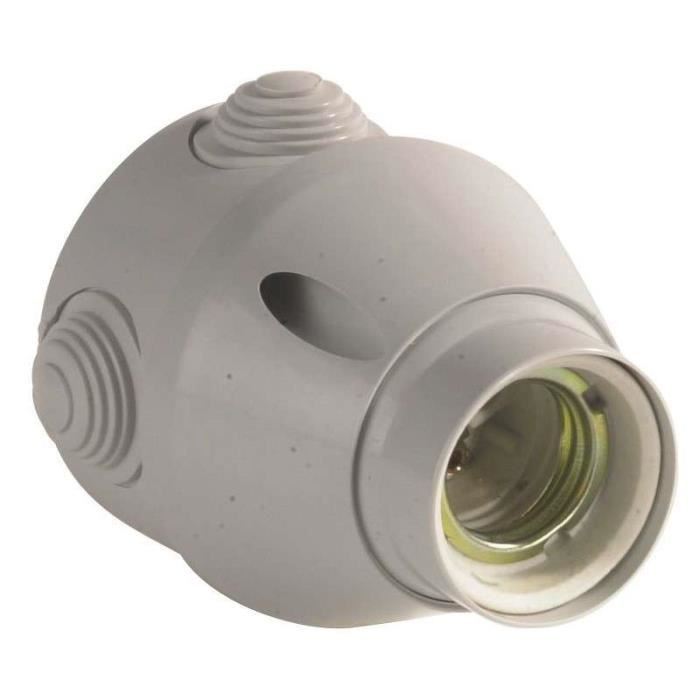 Douille - L'EBENOID - E27 - Gris - Mixte - Intérieur - Cdiscount Maison