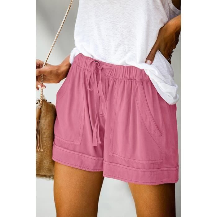 Short Femme Court Short Ete Chic Short Bermuda Court Short Taille Haute ...