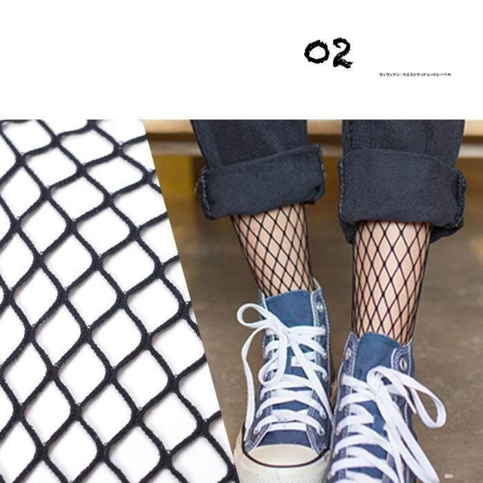 Bas,Chaussettes Sexy en maille résille pour femmes, bas érotiques longs ...