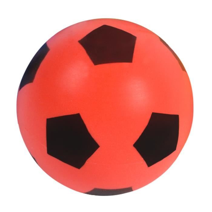 Ballon de foot en mousse bicolore SEA - Rouge - Léger et faible rebond ...
