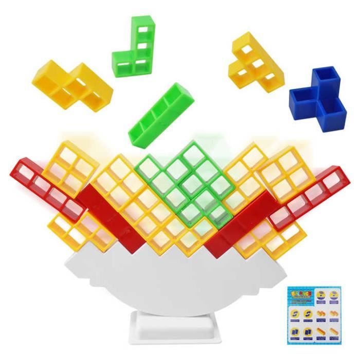 48 Pcs Tower Jeu Balance Stacking Blocks Jeu,Blocs de Construction ...