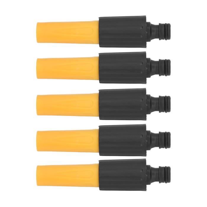 Qiilu buse de tuyau de jardin 5pcs buse de tuyau haute pression ABS ...