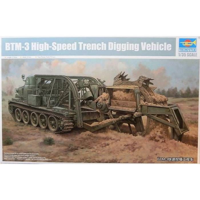 TRUMPETER - Maquette Btm-3 High-speed Trench Digging Vehicle Trumpeter ...
