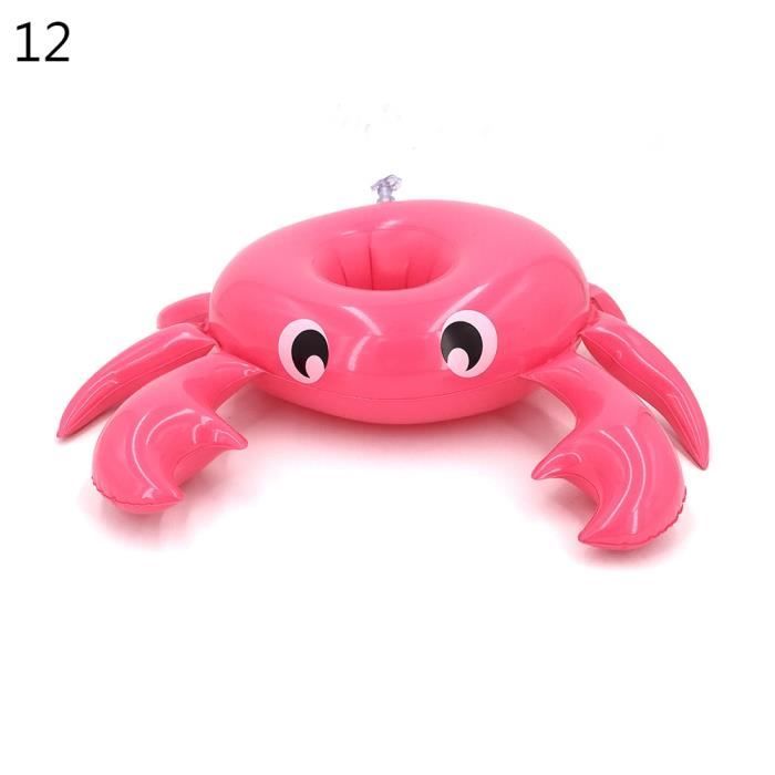 BOUEE,12--Porte boissons gonflables en forme de petit canard jaune ...