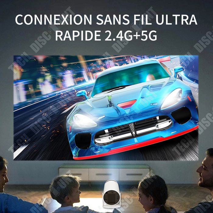 TD Vidéoprojecteur 4K 1280X720P avec WiFi6 bluetooth5.0 projecteur ...