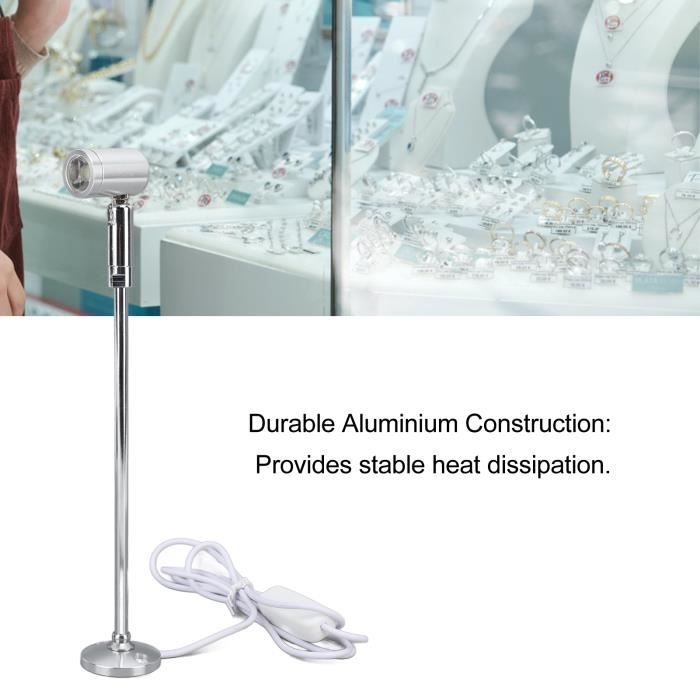 Projecteur D’Armoire Debout Projecteur De Vitrine De Bijoux Led ...