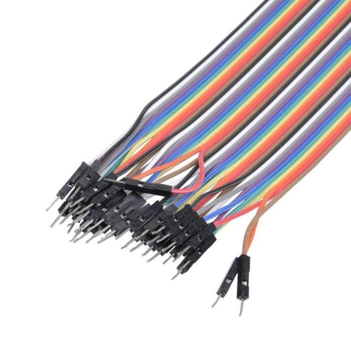 120pcs 20cm Jumper Câbles DuPont , 40pcs Mâle-Femelle , Mâle-Mâle ...