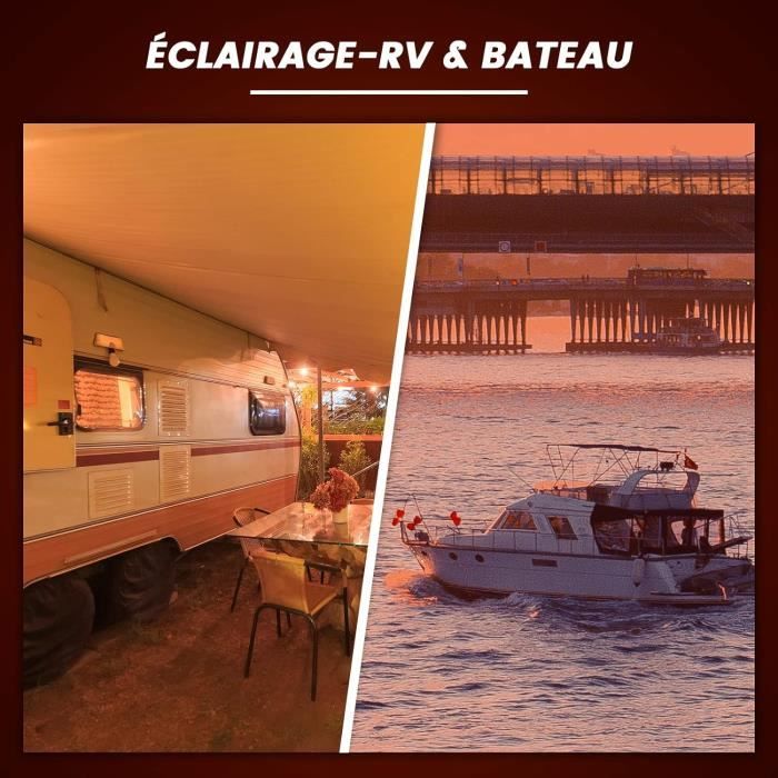 Ampoules Led E27 Basse Tension Ac-Dc 12V-24V Blanc Chaud 3000K 6W 600Lm ...