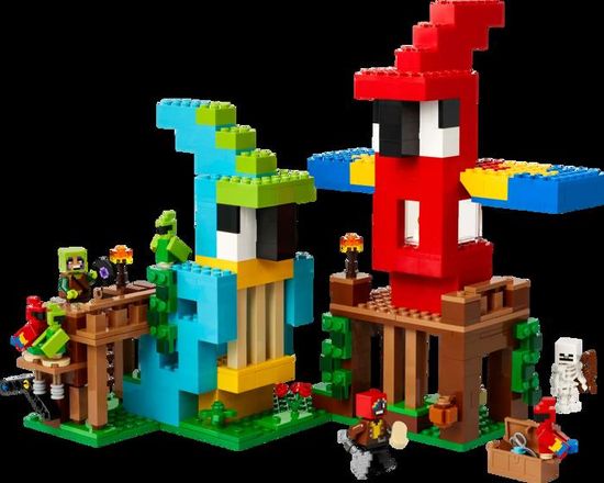 LEGO minecraft 21282 Les nichoirs des perroquets Idée Cadeau,Maquette ...