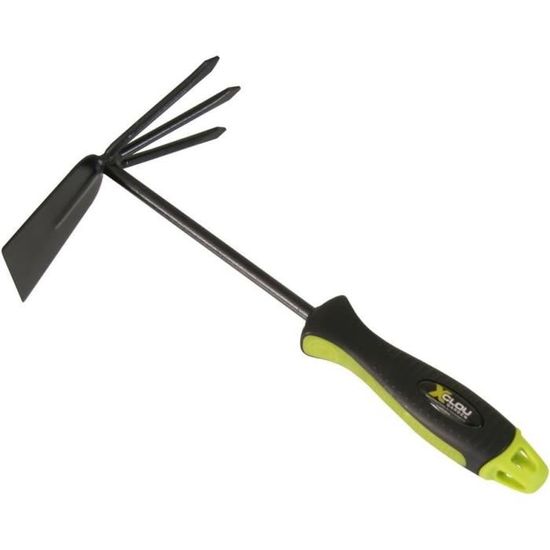 Serfouette Avec Panne Et Fourche - Binette À Main Pour Jardinage - Sarcloir De Jardin Avec 3 ...