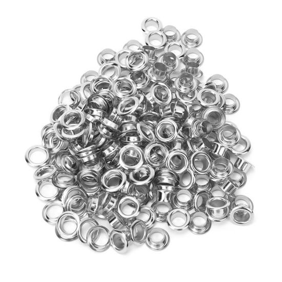 Œillet 100PCS 6mm Laiton Double Face Oeillet Rivet Creux pour Sac De ...