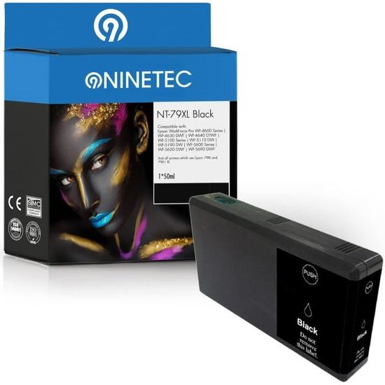 Nt-7901 1 Cartouche Noire Compatible Avec Epson T7901 | Epson Workforce ...