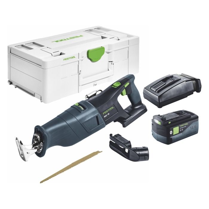 Festool RSC 18 EB-Basic Scie sabre sans fil 18 V Brushless + 1x ...