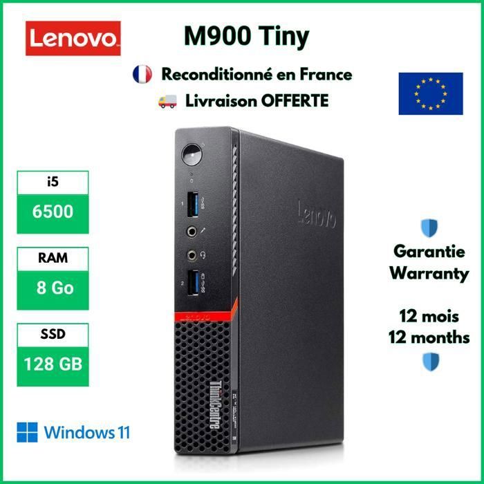 Lenovo ThinkCentre M900 Tiny Mini PC i5 6500 8 Go RAM 128 SSD Wifi ...