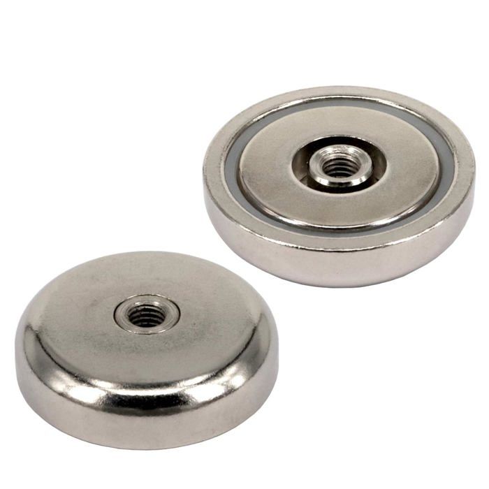 Aimant en pot en néodyme avec filetage - Extra puissant - Diamètre 32 ...