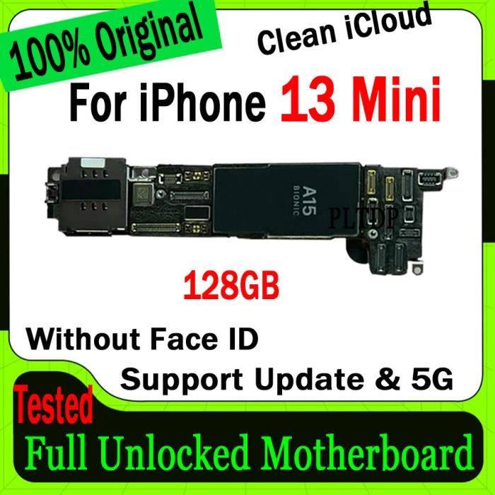13mini-128 NoFaceID-Carte mère d'origine pour iPhone, entièrement ...