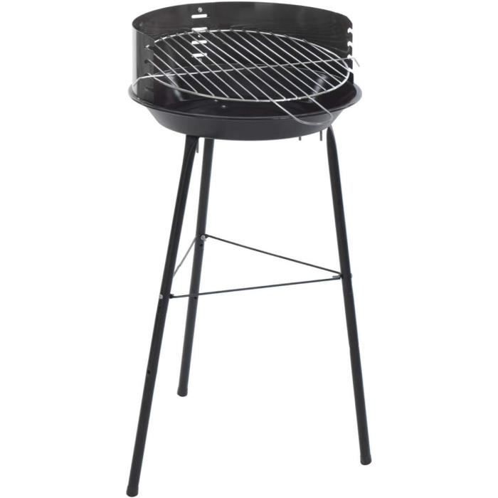 Barbecue design Red Round Grill [454] - Cdiscount Jardin