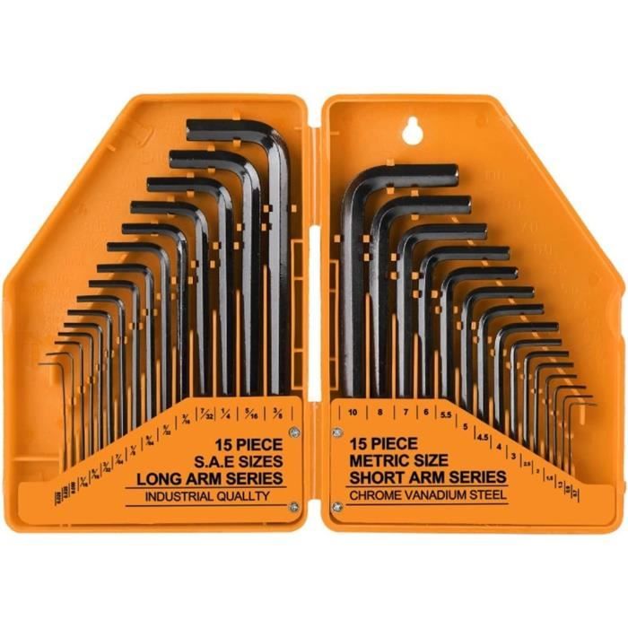 Couple De Manchon Réglable Jeu De Clés Allen 30 Pièces Jeu De Clés ...