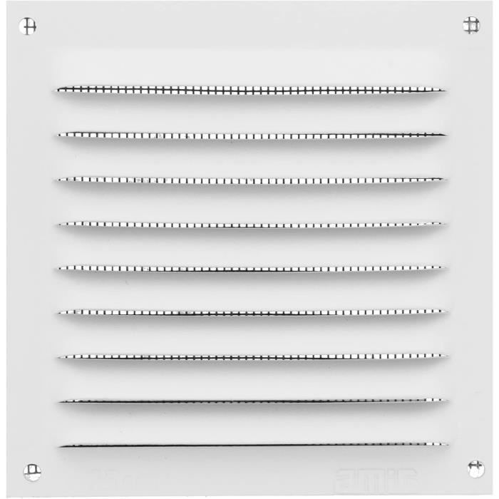 Grille de ventilation carrée en Aluminium avec moustiquaire | Grilles d ...